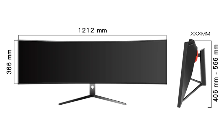 49 Inch 5K Monitor - Curved Gaming Display with 144hz