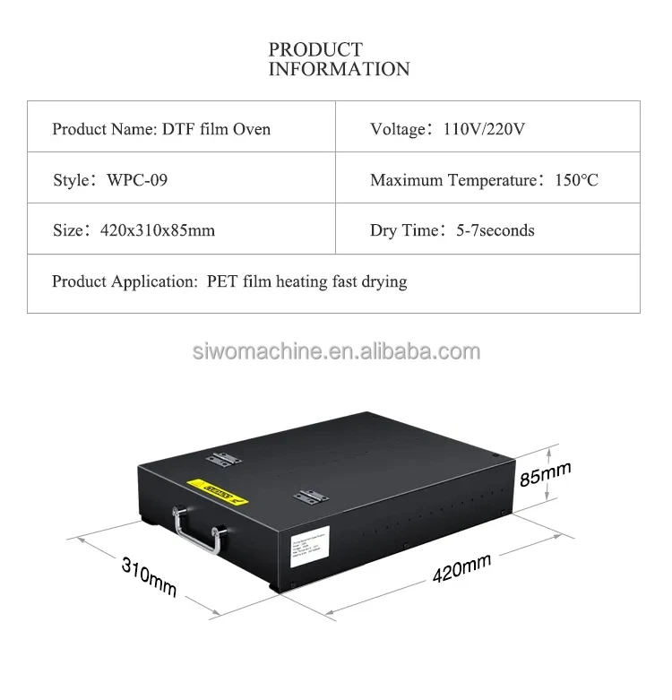 Mini Oven Dtf A3 Dtf Oven Drying Powder Dtf Oven And Powder Shaker - Buy Dtf Oven And Powder ...