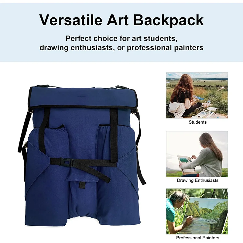 Large Capacity Heavy Duty Plein Air Artist Backpack Handheld Strap Art ...