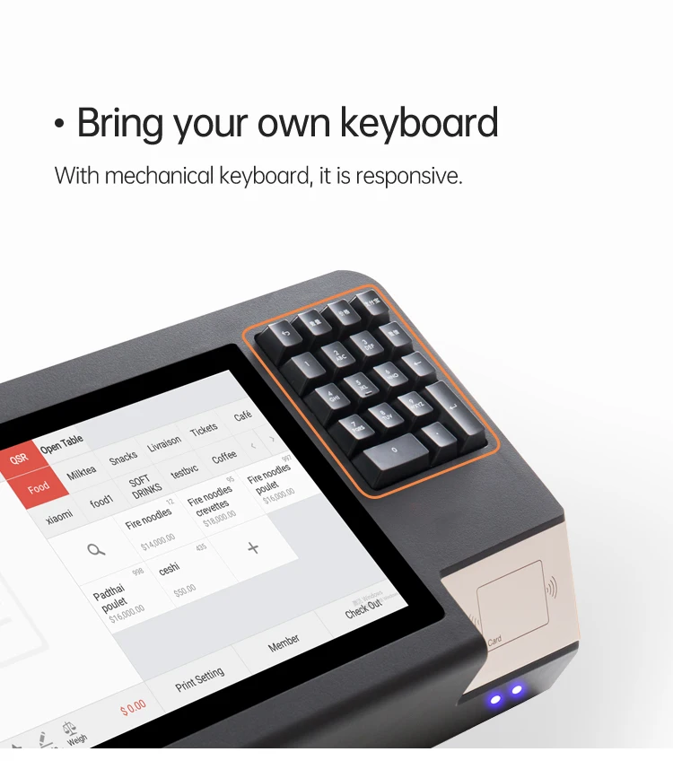 10.1 Inch Touch Screen Cheap Android Pos Machine System with Software ...