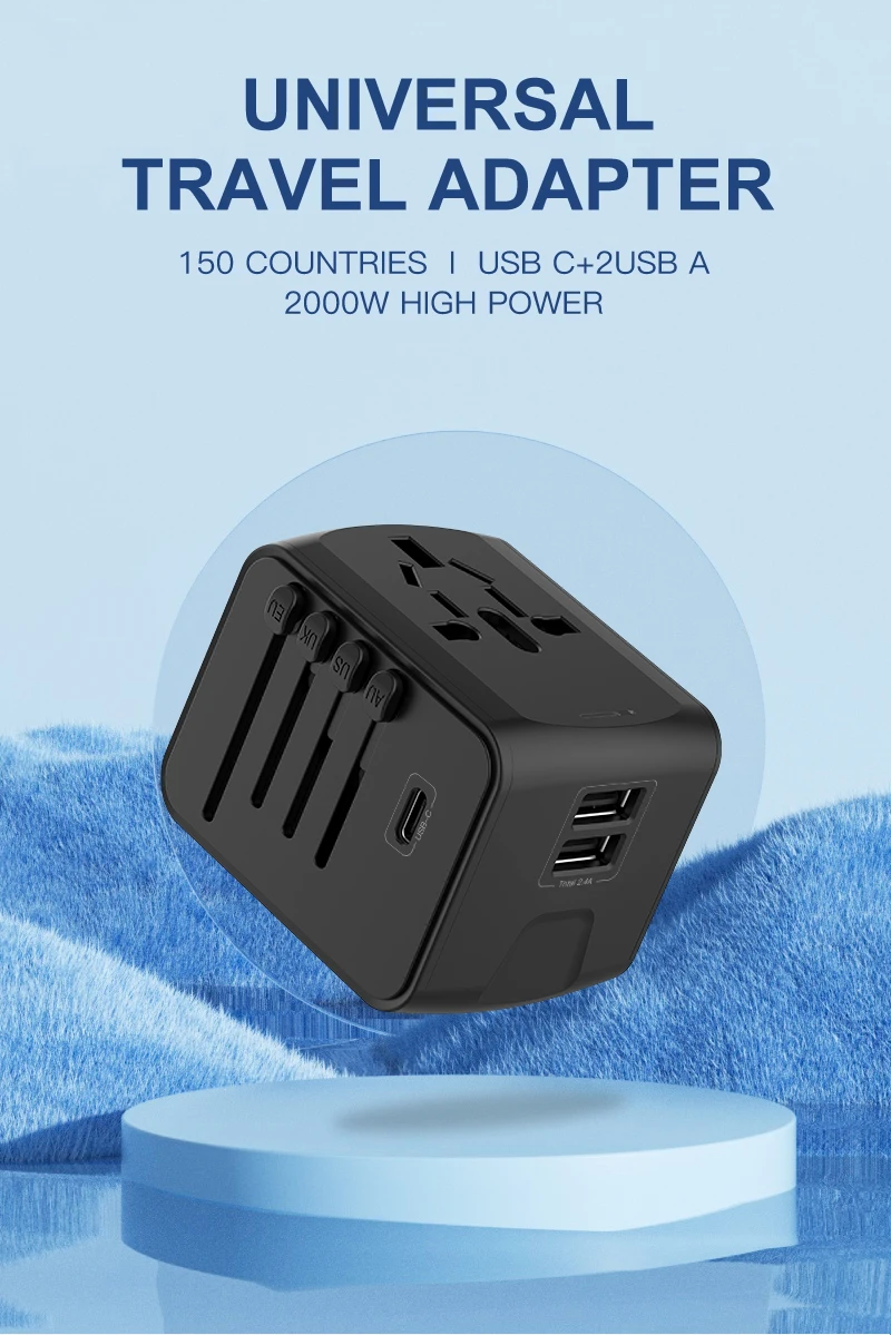 Universal Travel Adapter with Four Usb and Type-c Fashion Portable ...