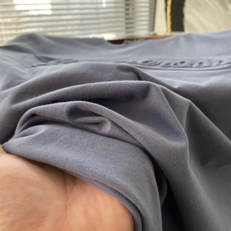 Embossed Tee Summer Men's Short Sleeve T-shirt Can Be Customized With ...