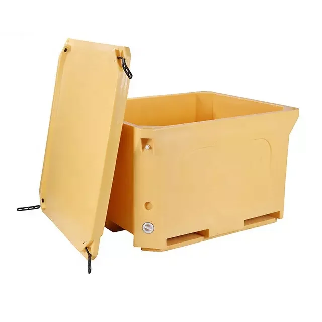 660l Large Capacity Heavy Duty Plastic Insulated Fish Bins Container ...