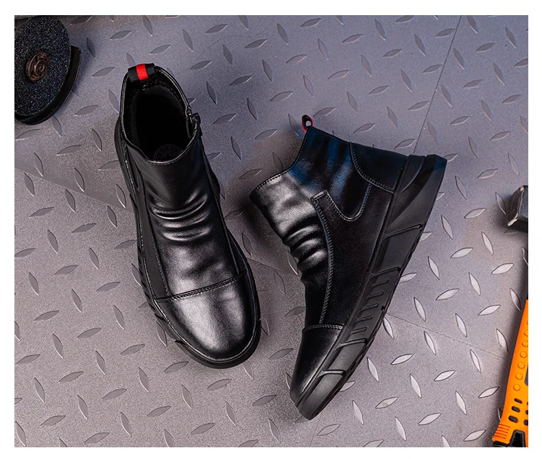 Alibaba.com: SAFETYLEADERS Rhino Work Boots Non Slip Leather Safety ...