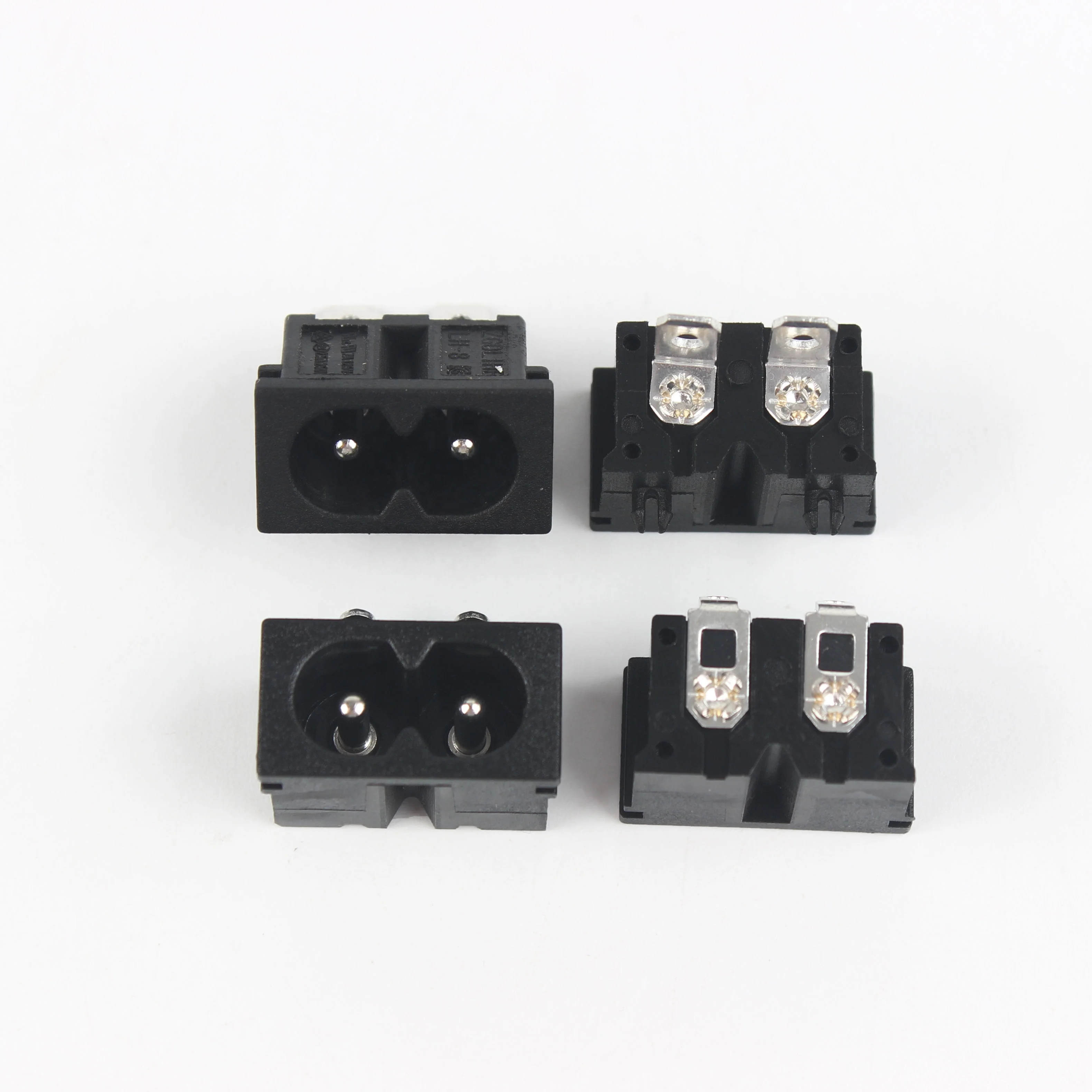 C8 Type Power Socket 2pin Male Connector - Buy High Quality Ac-019 2pin ...