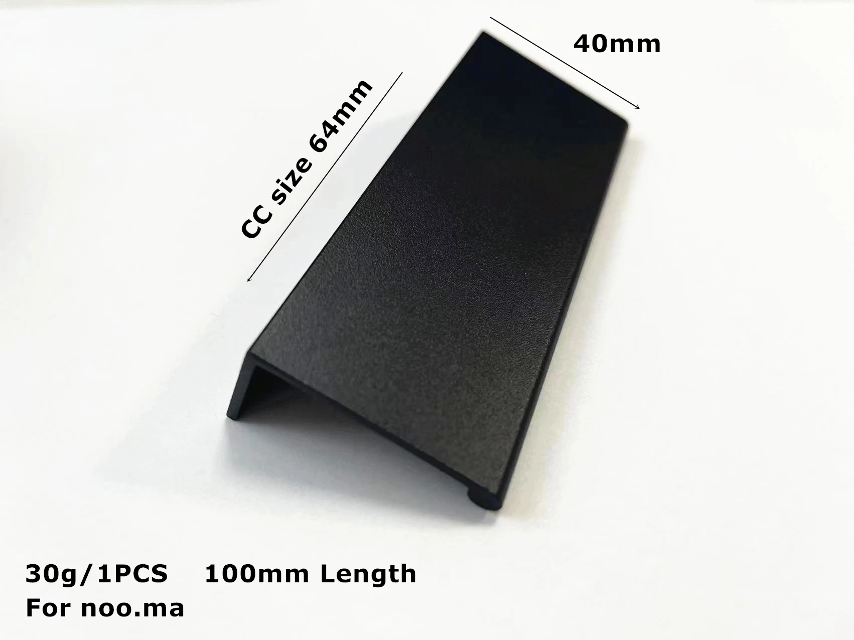 Mlp31aluminium Black Finishing Kitchen Cabinet Door Edge Profile Pull ...