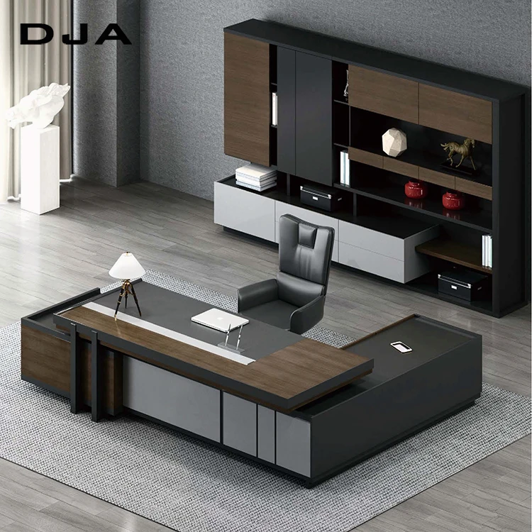 Modern Conference Meeting Mdf Table And Chairs For Boss Office Table ...