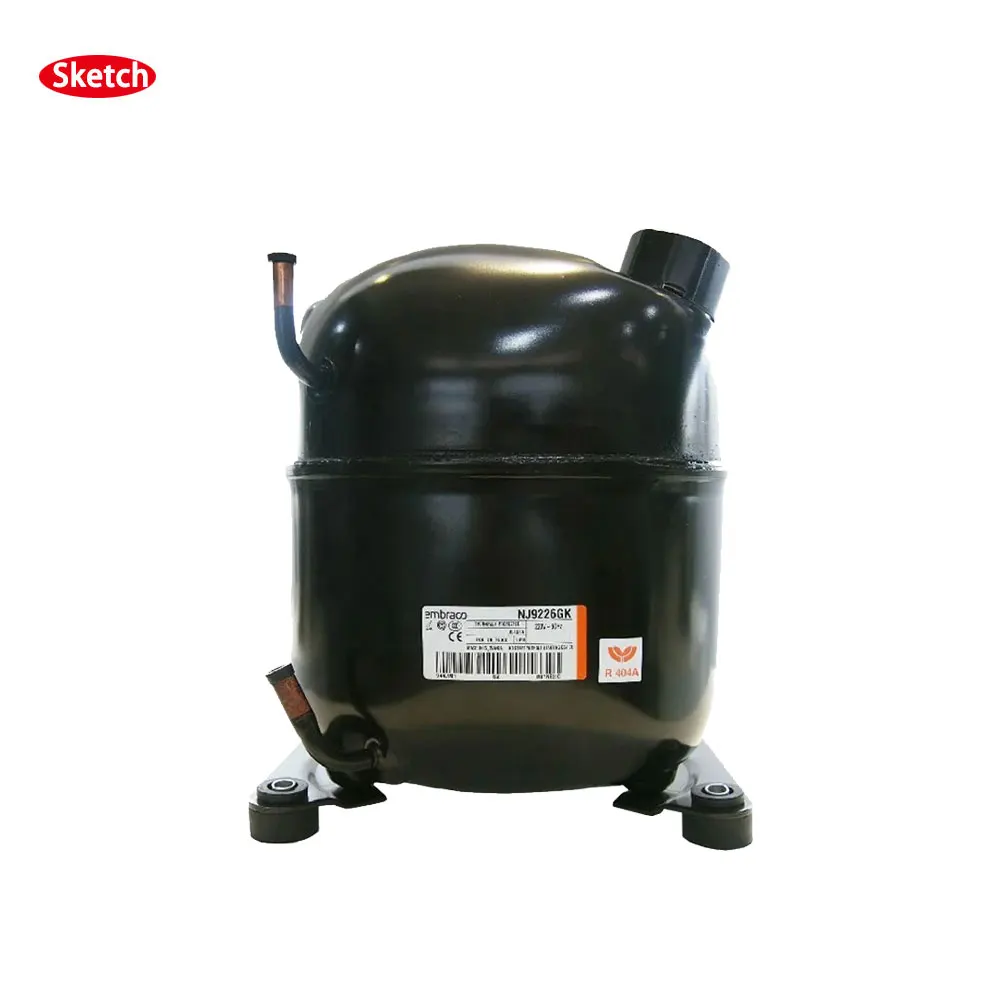 1HP Hermetic Piston Embraco Refrigeration Compressor NT2180GK R404A ...
