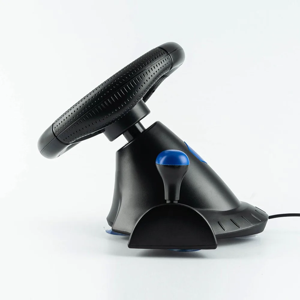 180 Degree Rotation Gaming Vibration Racing Steering Wheel With Pedals ...