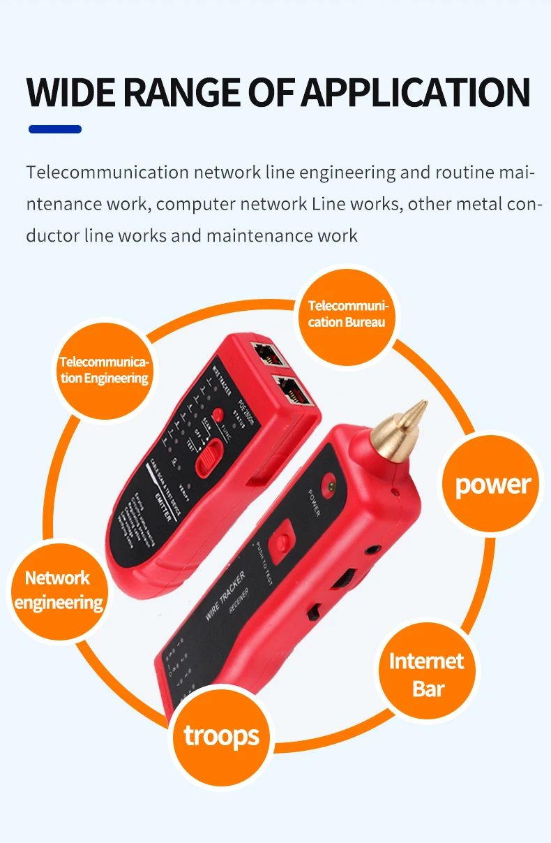 Network Cable Tester Line Tracker Cable Find Tone Generator Hd-mi Line ...