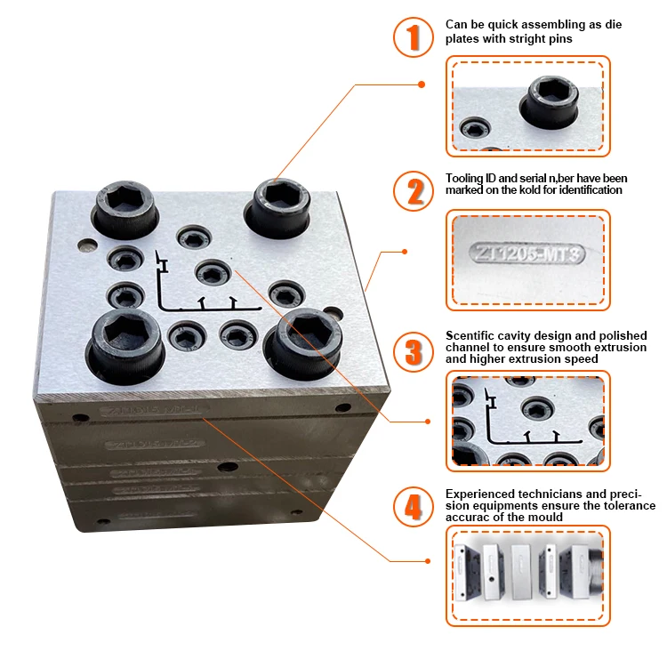 Customized Extrusion Dies For Pvc/upvc Windows And Doors Plastic ...