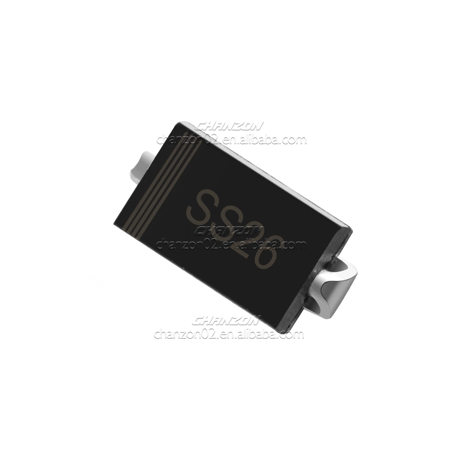 New and Original 100Pieces SS26 SMD Schottky Barrier Rectifier SMA DO ...