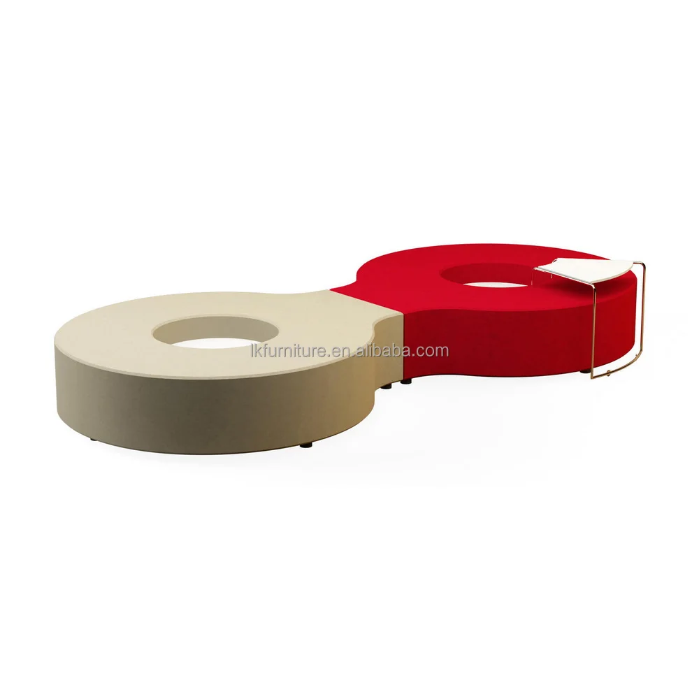 Antique Luxurious Hotel Round Lobby Sofa Design with Tea Table