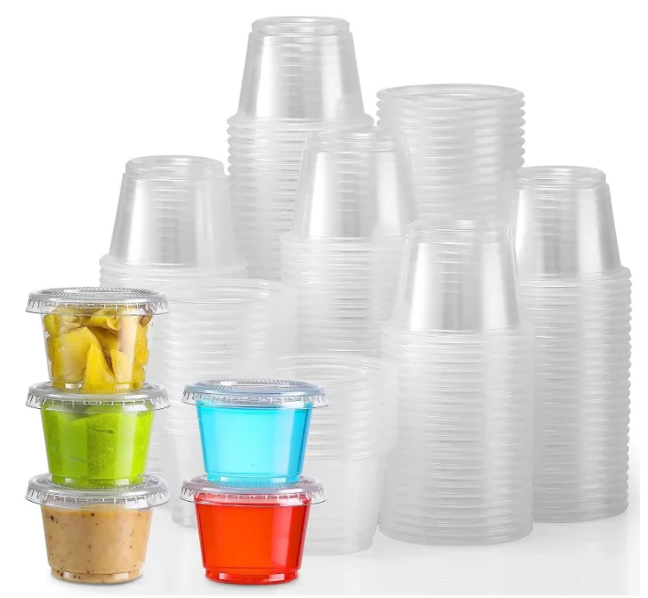 Small Plastic Containers Airtight Salad Dressing Container Dipping ...