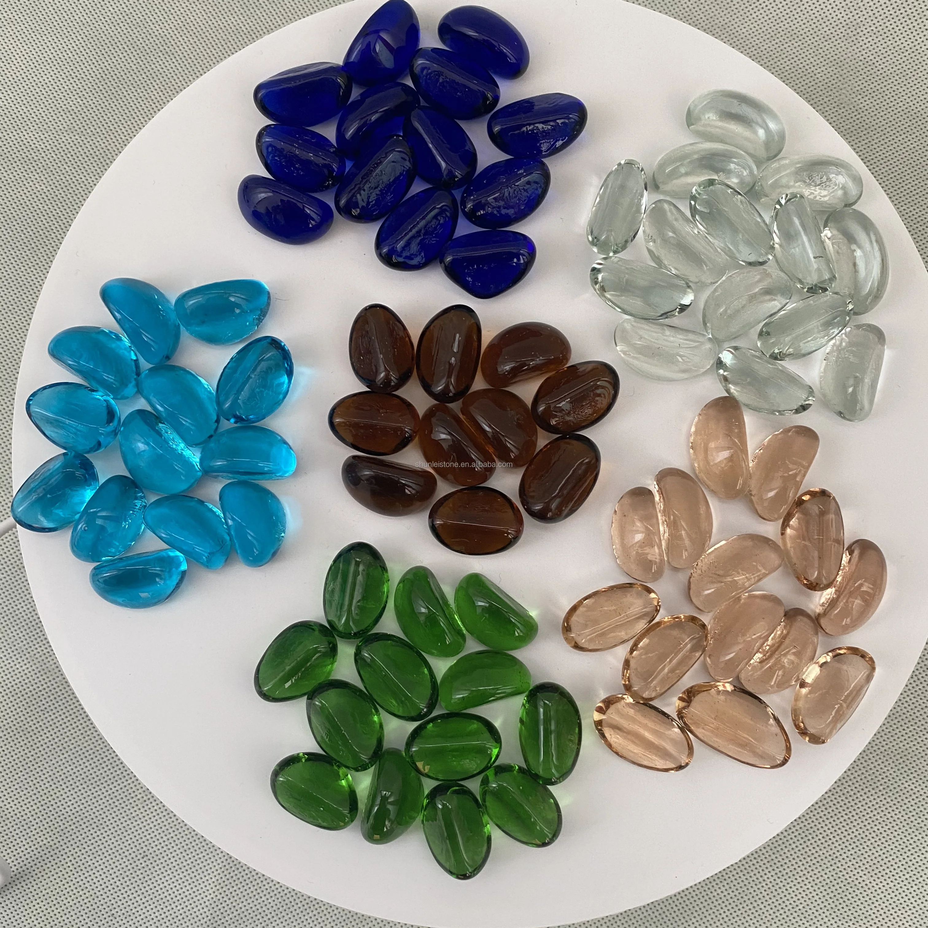 Mixed Color Landscaping Glass Cullet for Aquarium Decor