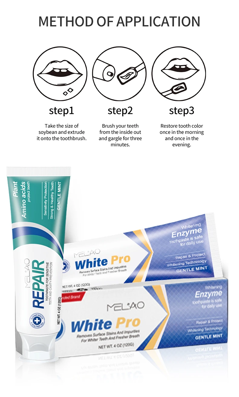 Tooth Paste Mouth Freshener Breath Refresher Teeth Cleaning Care Enzyme ...