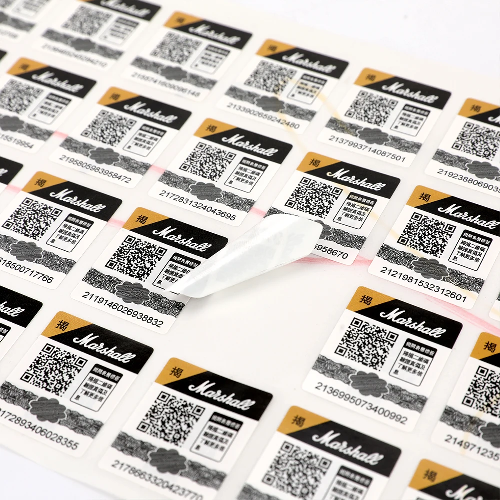 Custom Serial Number Scratch off Sticker Hologram Labels