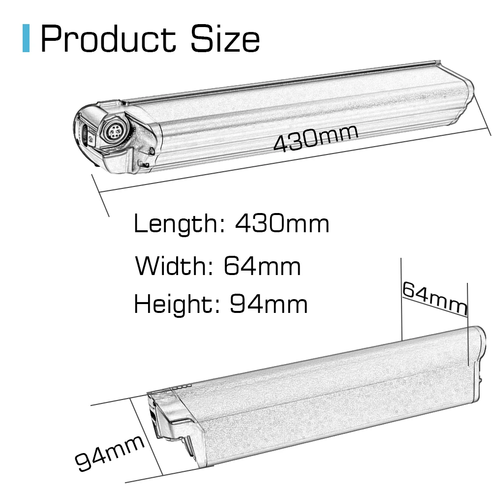 Integrated Retention Eel 36v Mini Pro Inner Electric Bike Battery