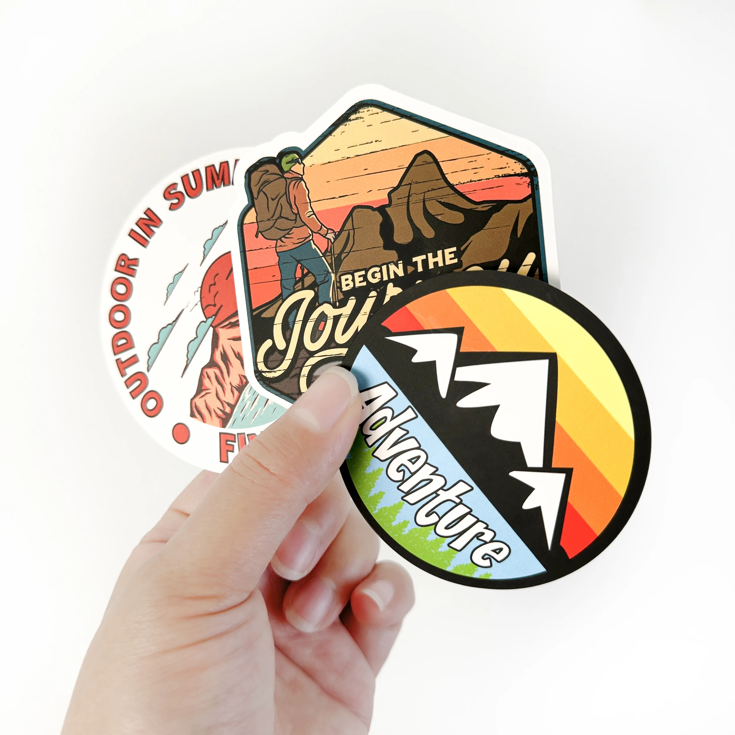 Custom Die Cut Vinyl Stickers logo Printing Adhesive Waterproof PVC ...