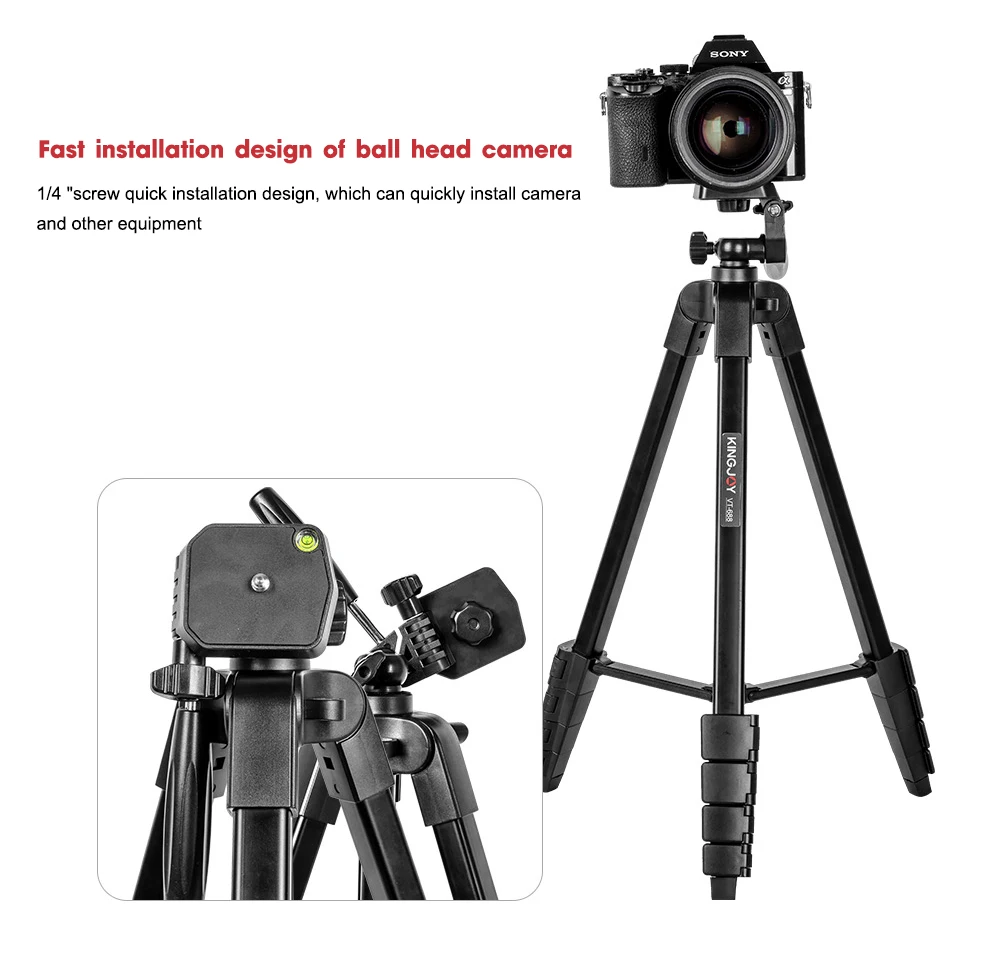 Lightweight Portable Extendable Tripod - Perfect for Cameras