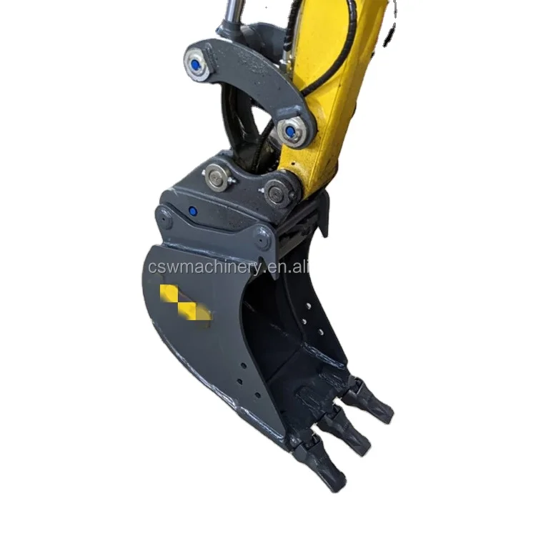 Mini excavator bucket with drawing and V13 teeth and shank for wacker ...