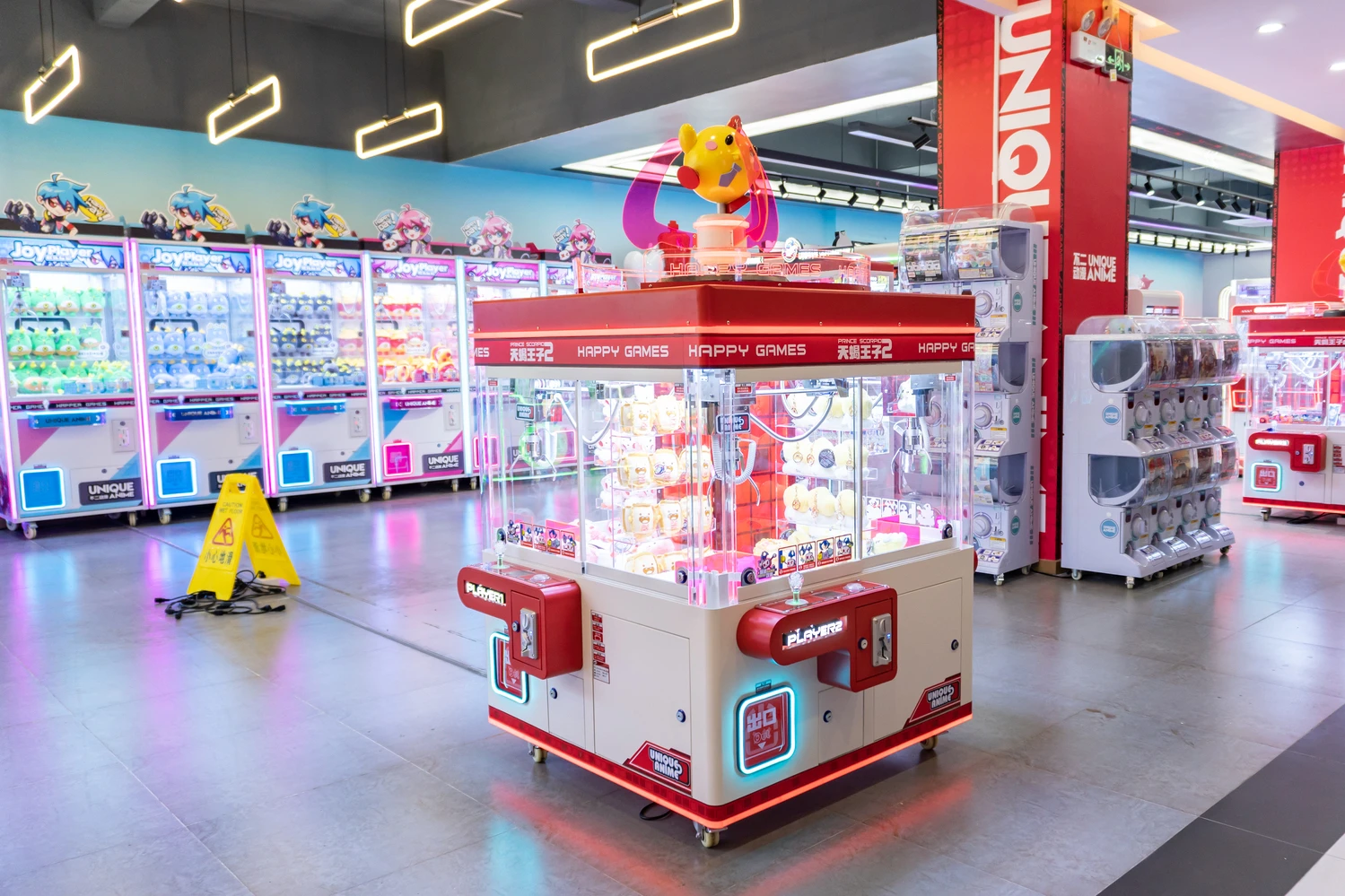 Unique Anime Multi Play Claw Machine Metal Cabinet Crane Venue Center ...