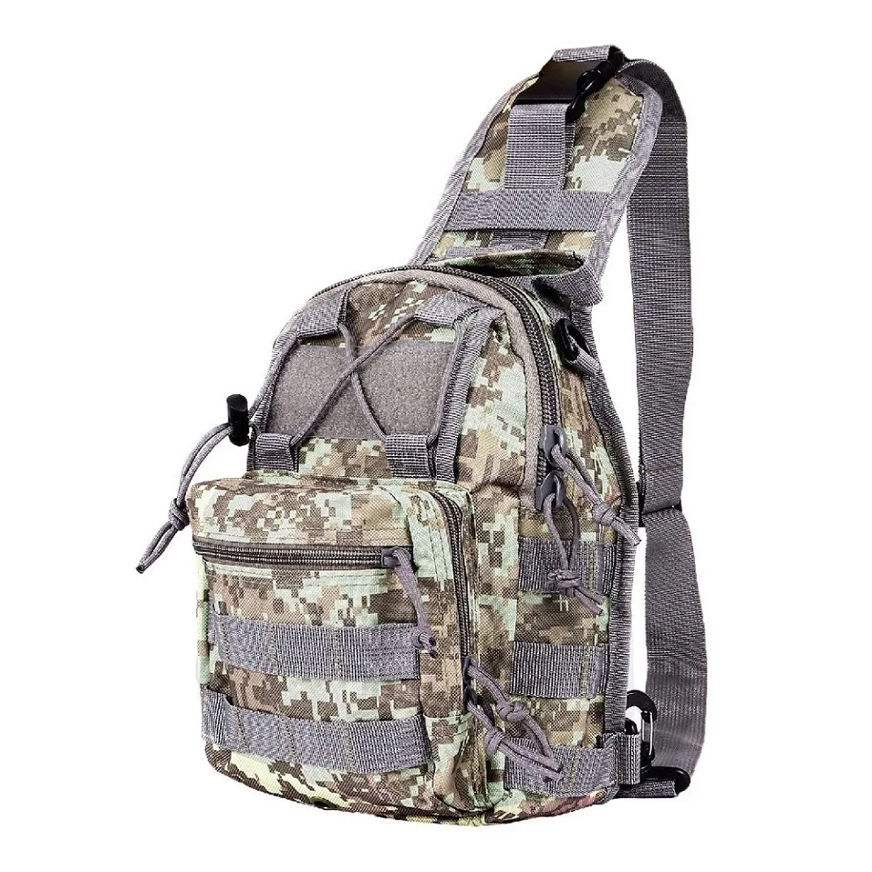 Nylon Water Resistant Sling Backpack Camping Hiking Trekking Outdoor ...