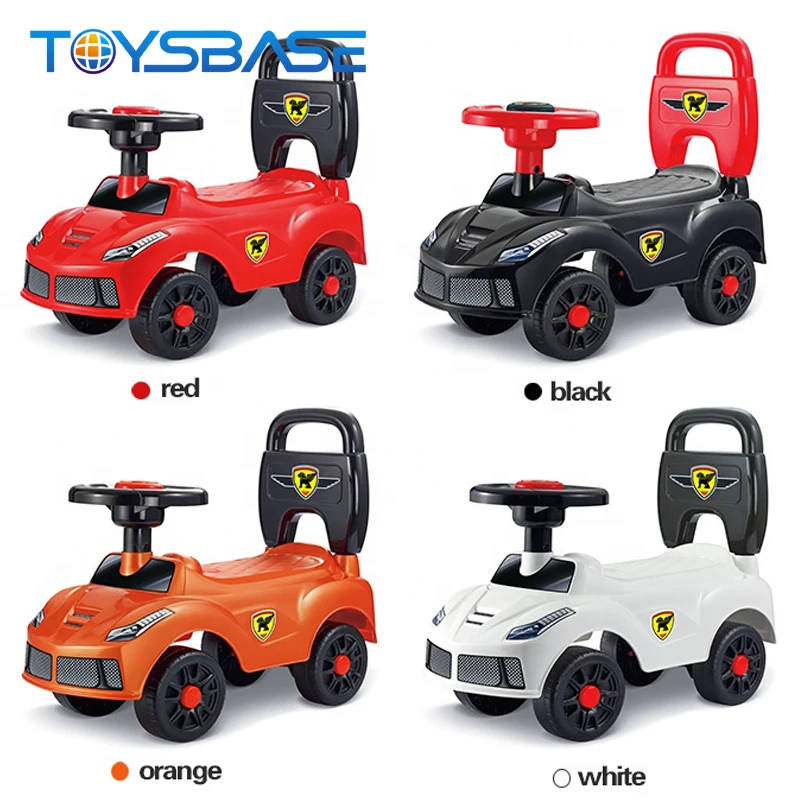 Cartoon Baby Slide Carriage With Backrest Plastic Ride On Car 2020 ...