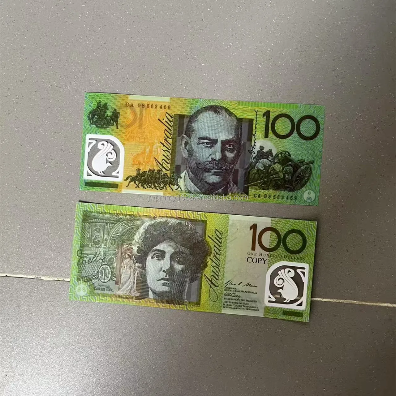 Transparent Polymer AUD Australian Prop Money Notes 20 50 100 Dollar ...