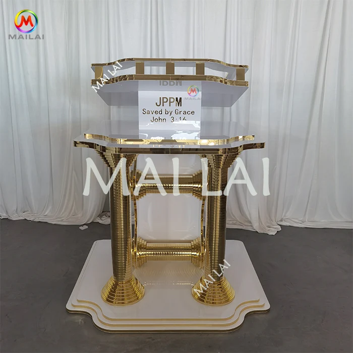 Detachable Acrylic Lectern Church Pulpit Podium PVC Rostrum Speech ...