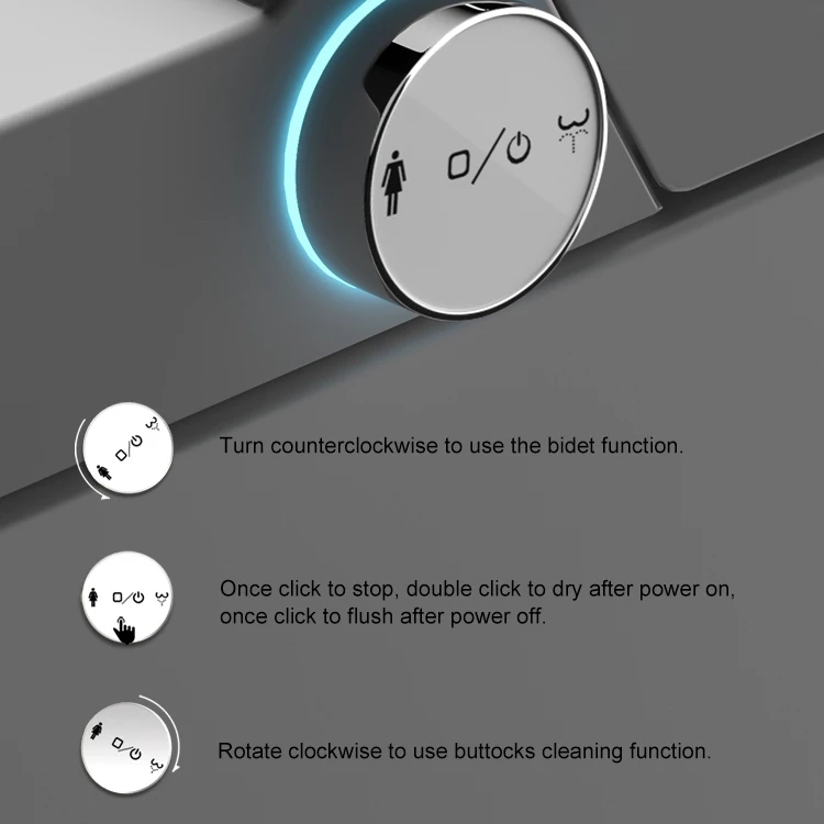 Smart Toilet with Self Clean - Heated Seat & Remote Control