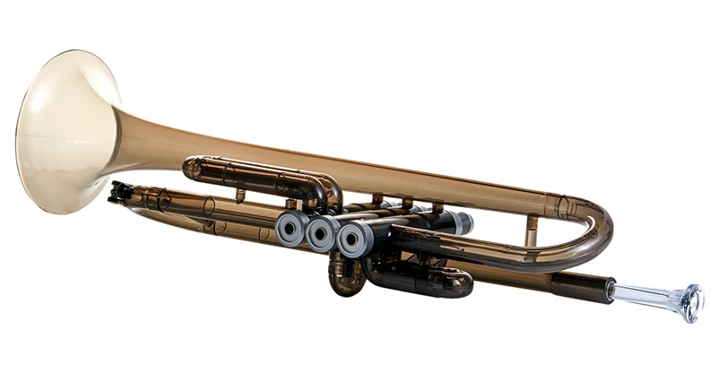 Professional Transparent Bb Trumpet Set with 3C & 7C Mouthpieces