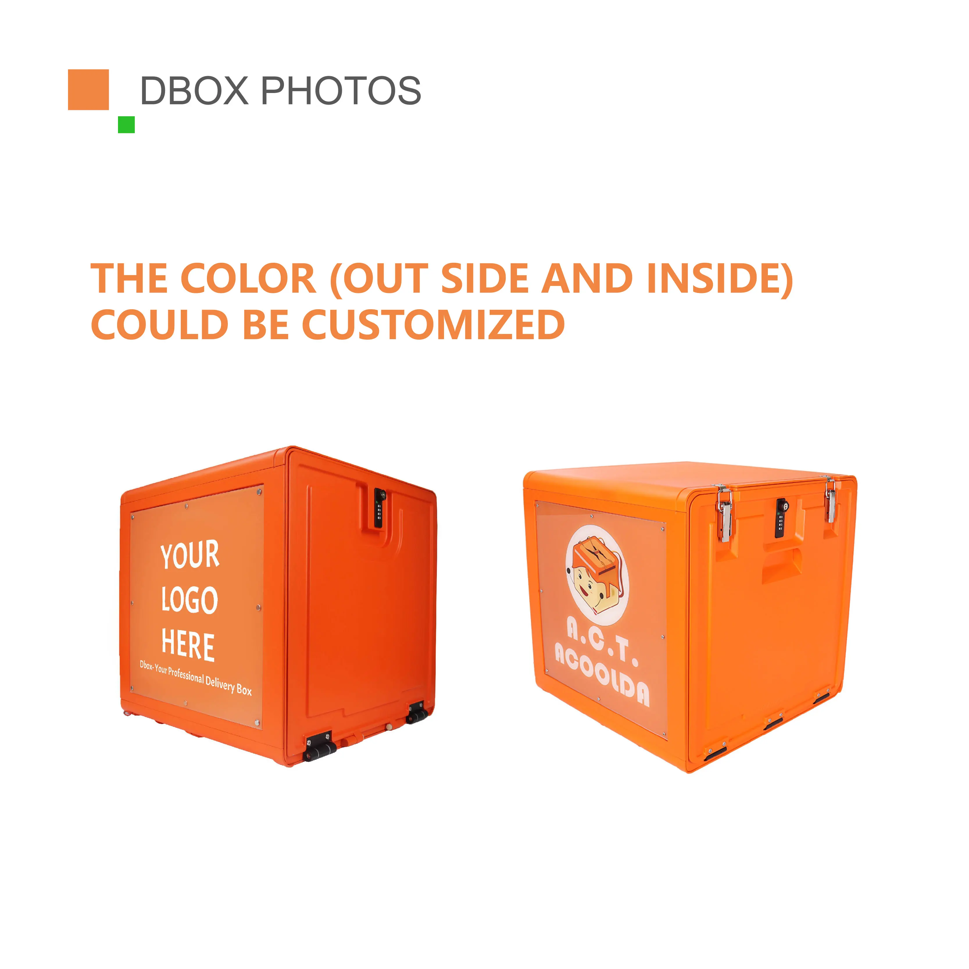 Custom High Quality Advertising LED Bike Delivery Boxes