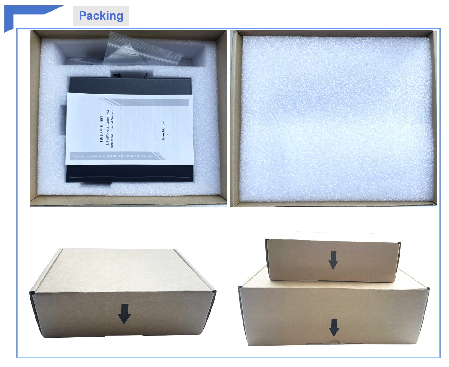 8 Ports Multi-Gigabit 10G RJ45 Network Hub - 160gbps Bandwidth