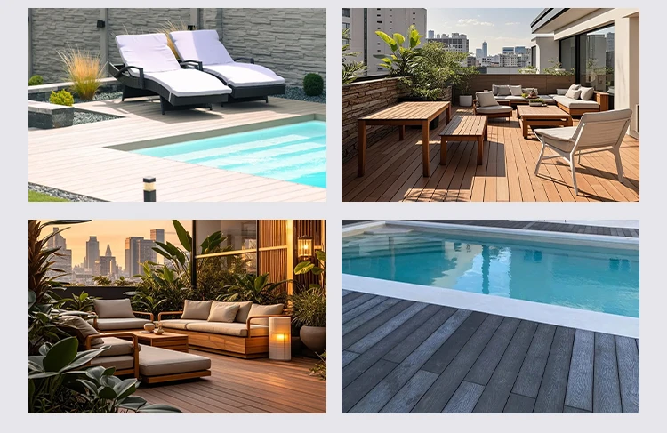 Selin Outdoor Swimming Pool Wpc Wood Plastic Composite Decking Board ...