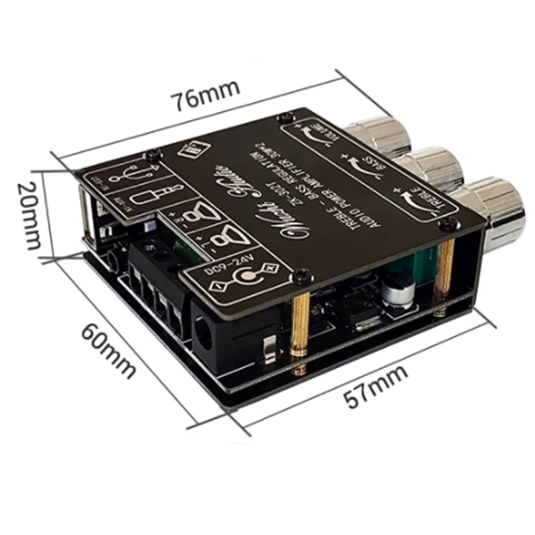 ZK-302T Wireless Digital Power Amplifier Module 2.0 Stereo Dual Channel ...