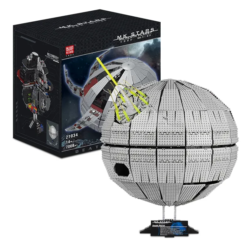 Mould King 21034 Star Plan The Death Star Play Wars Set Statue Combo ...