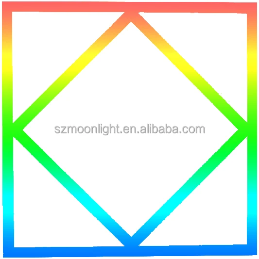 3*3ft RGBW Ceiling Light Fixture With Via DMX Control 3000K-6500K ...