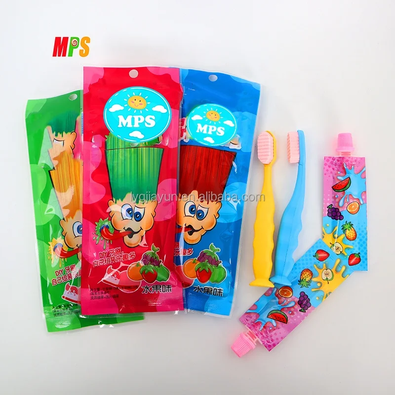 Oem Odm Sweet Tooth Candy Toothbrush & Sour Gel Toothpaste Lollipop ...