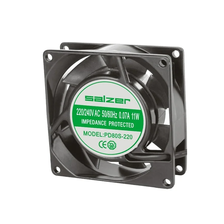 Salzer Pd80s-220 Ac Axial 80x80x25mm Sleeve Bearing - Buy Ac Axial Fan ...