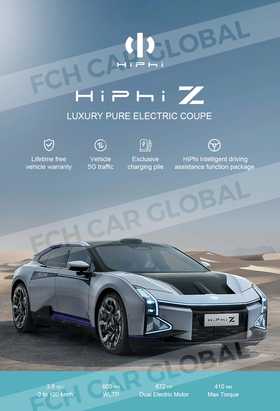 2023 Hiphi Z Luxury Ev Suv Sedan Hatch Batch Racing Hiphiz 4wd New Car ...
