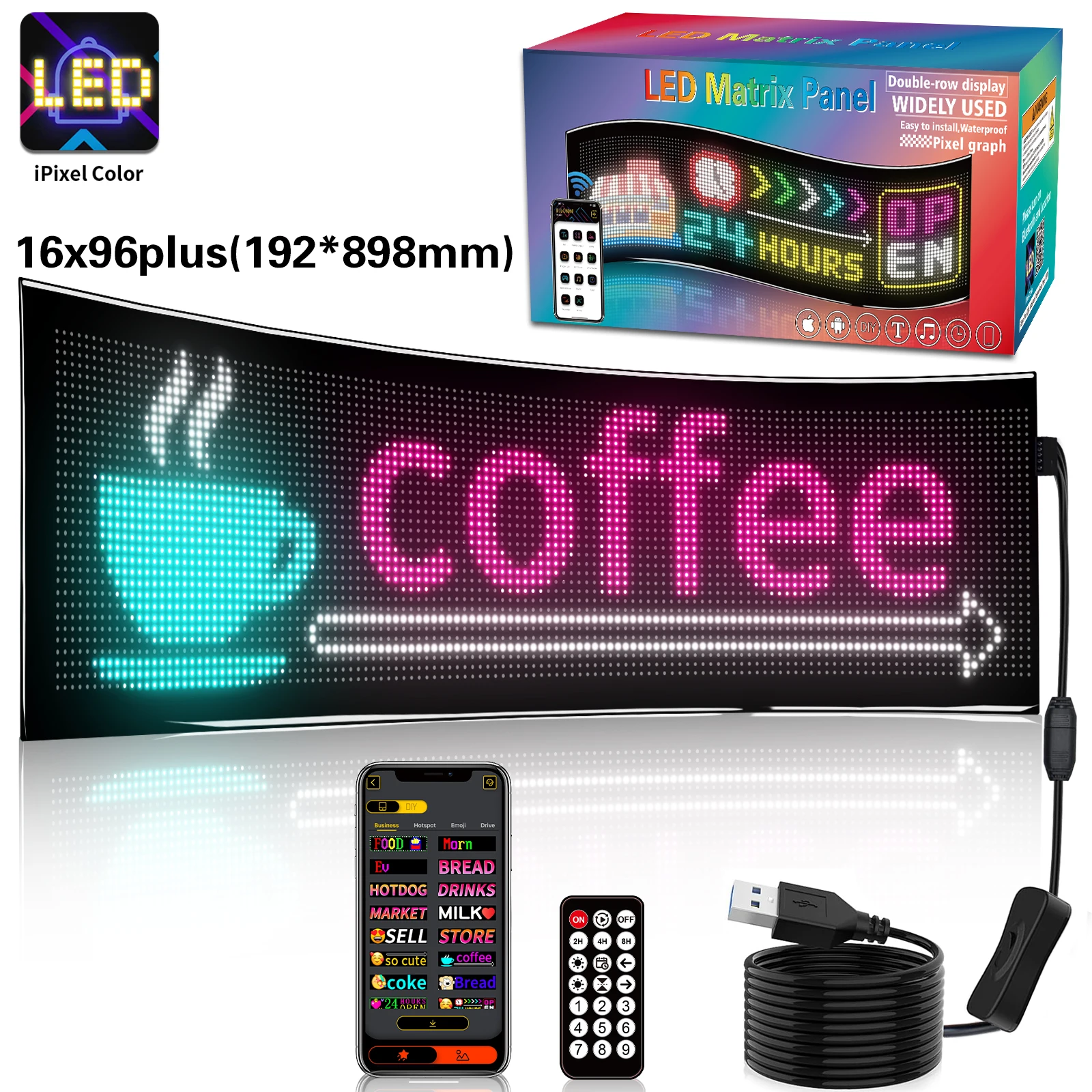 Vehicle Demon Dynamic Animated Led Eye Flexible Led Display Screen ...