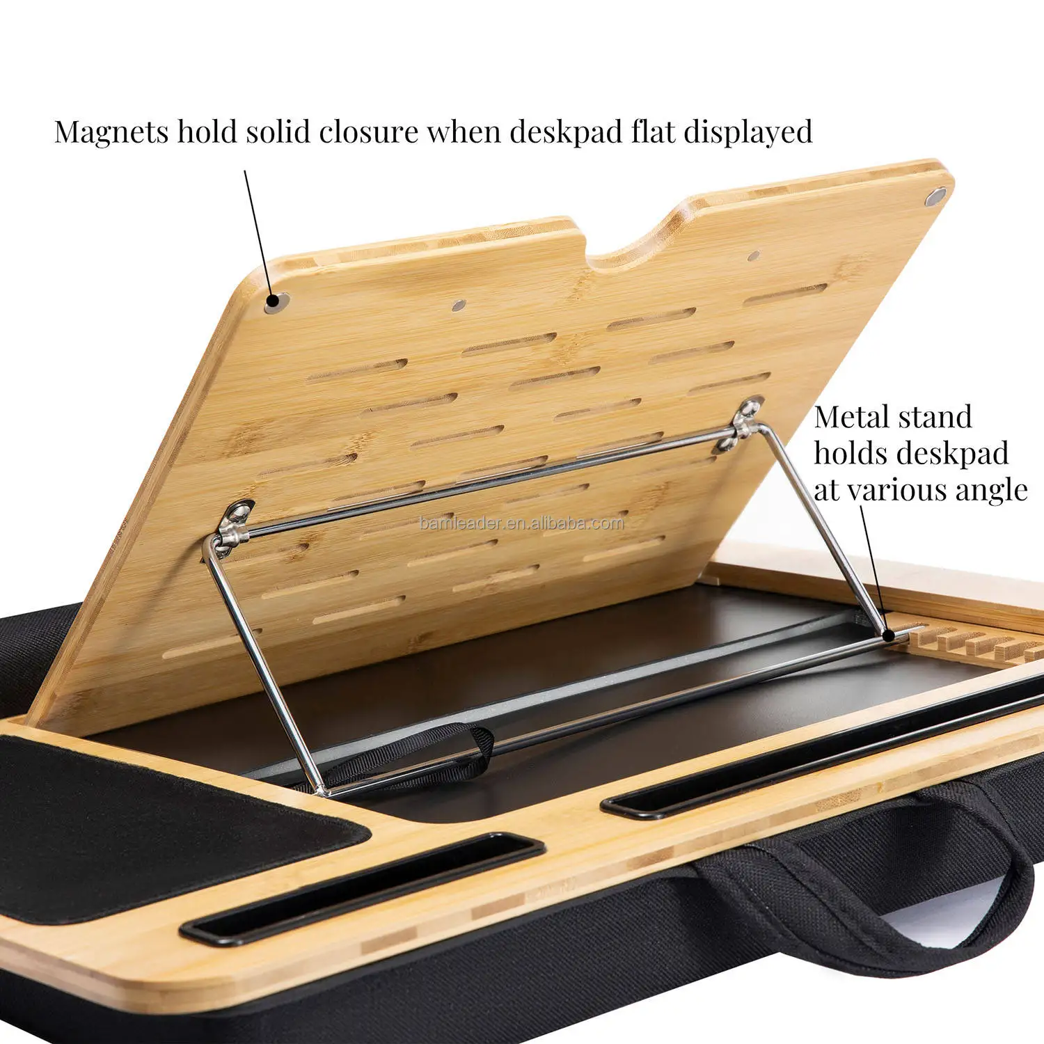 Laptop Desk Lap Stand Laptop Riser Portable with Pillow Monitor Riser ...