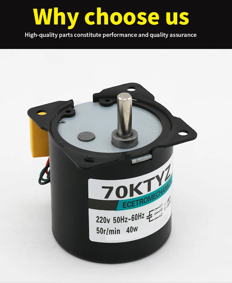 Ac Synchronous Motor 40w Miniature Low-speed Permanent Magnet Forward ...