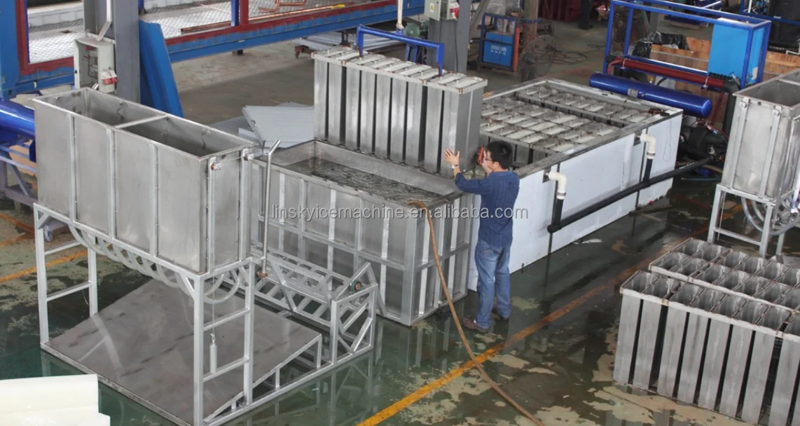 Ice Block Machine 10 Tons Ice Maker Brine Refrigeration Ice Block ...