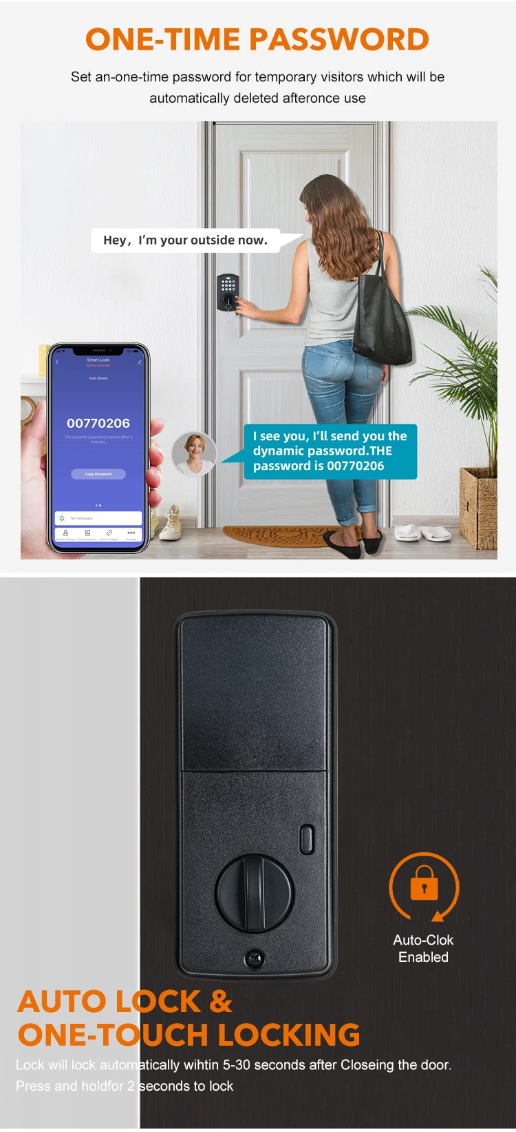 High Quality Digital Lock Keyless Tuya Smart Deadbolt Digitales ...