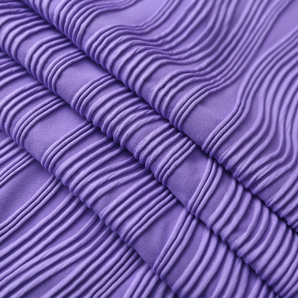 Large Wave Vertical Wrinkled Bubble Texture 3D Jacquard Embossed ...