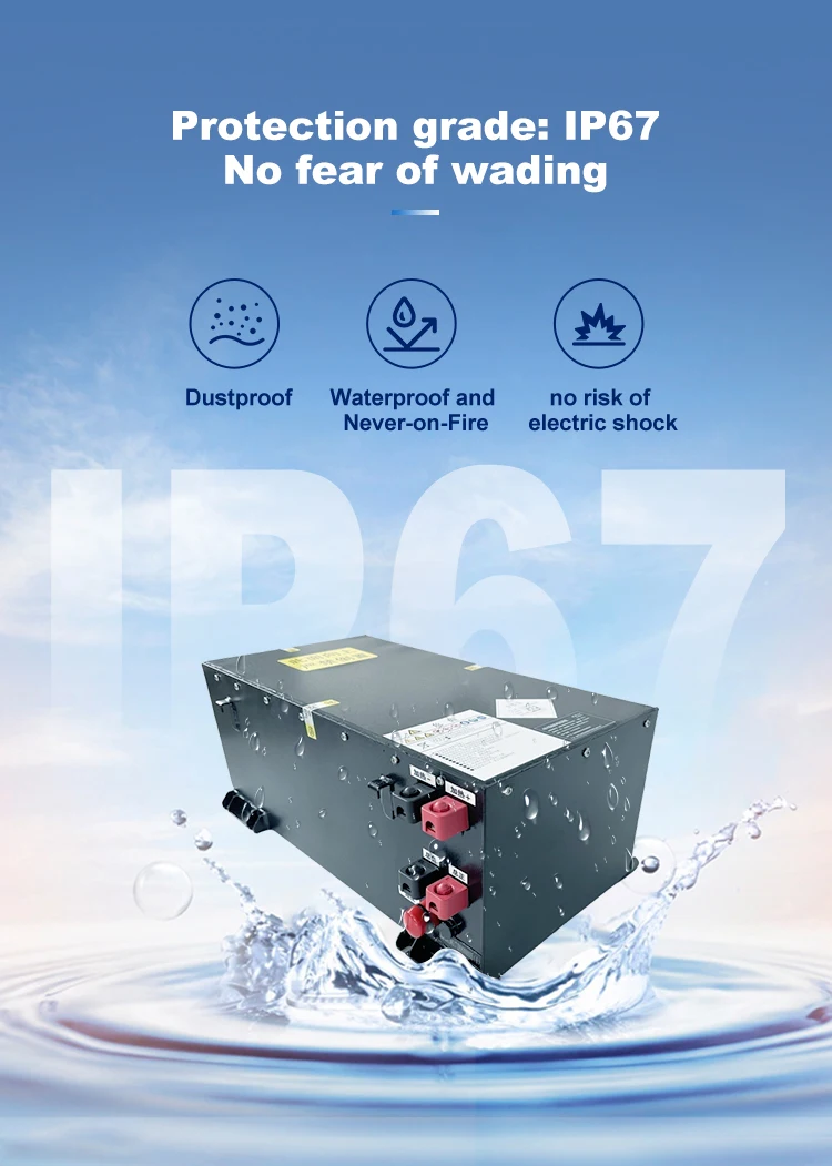 Waterproof Ip67 Super Capacity Horsepower 96v 460ah 37hp Marine Battery ...