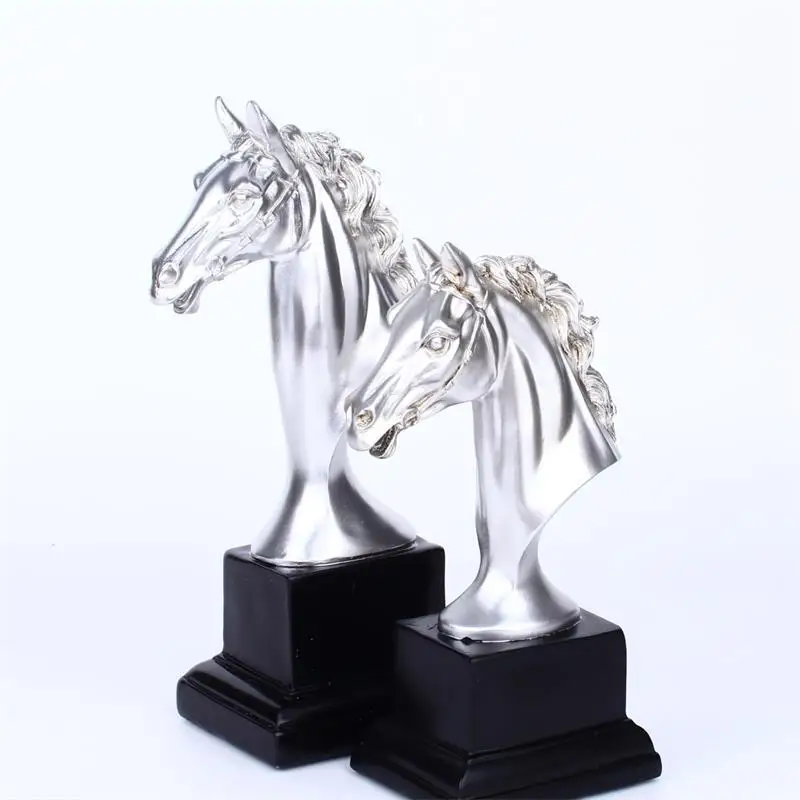 Custom Resin Horse Head Sculpture Horse Riding Trophy - Buy Horse ...