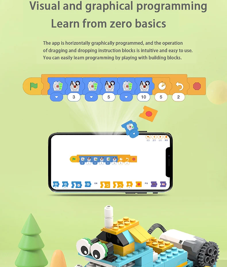 CB05 STEM Toys DIY Programming Roboti Building Block Suit